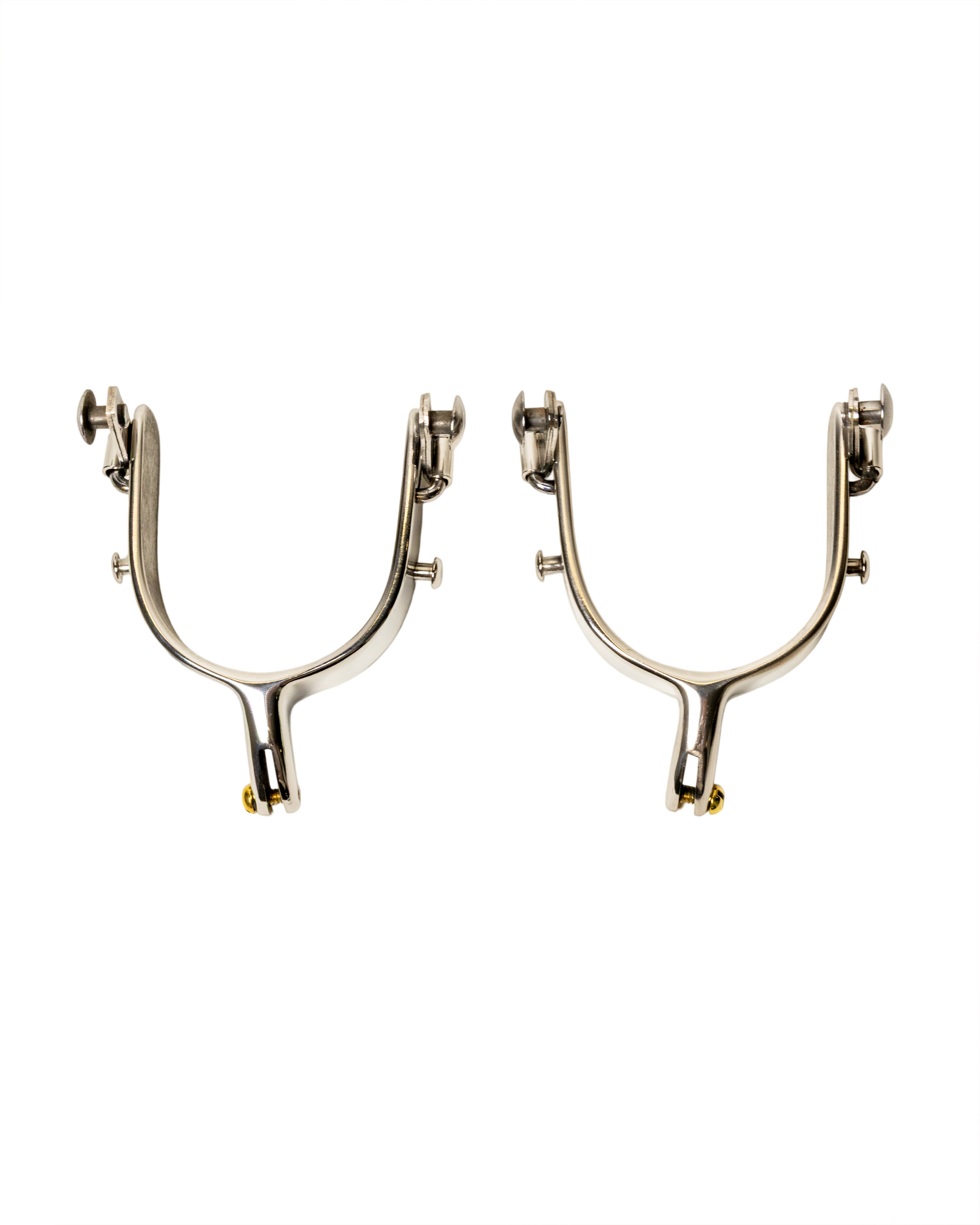 Slingin Shanks Stainless Saddle Bronc Spurs – Rodeo Mart