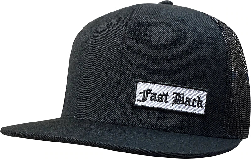Fast Back Black Patch Cap – Rodeo Mart