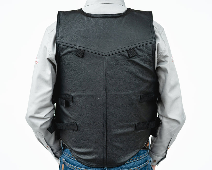 Ride Right 1200 Series Leather Bull Riding Vest — Rodeo Mart