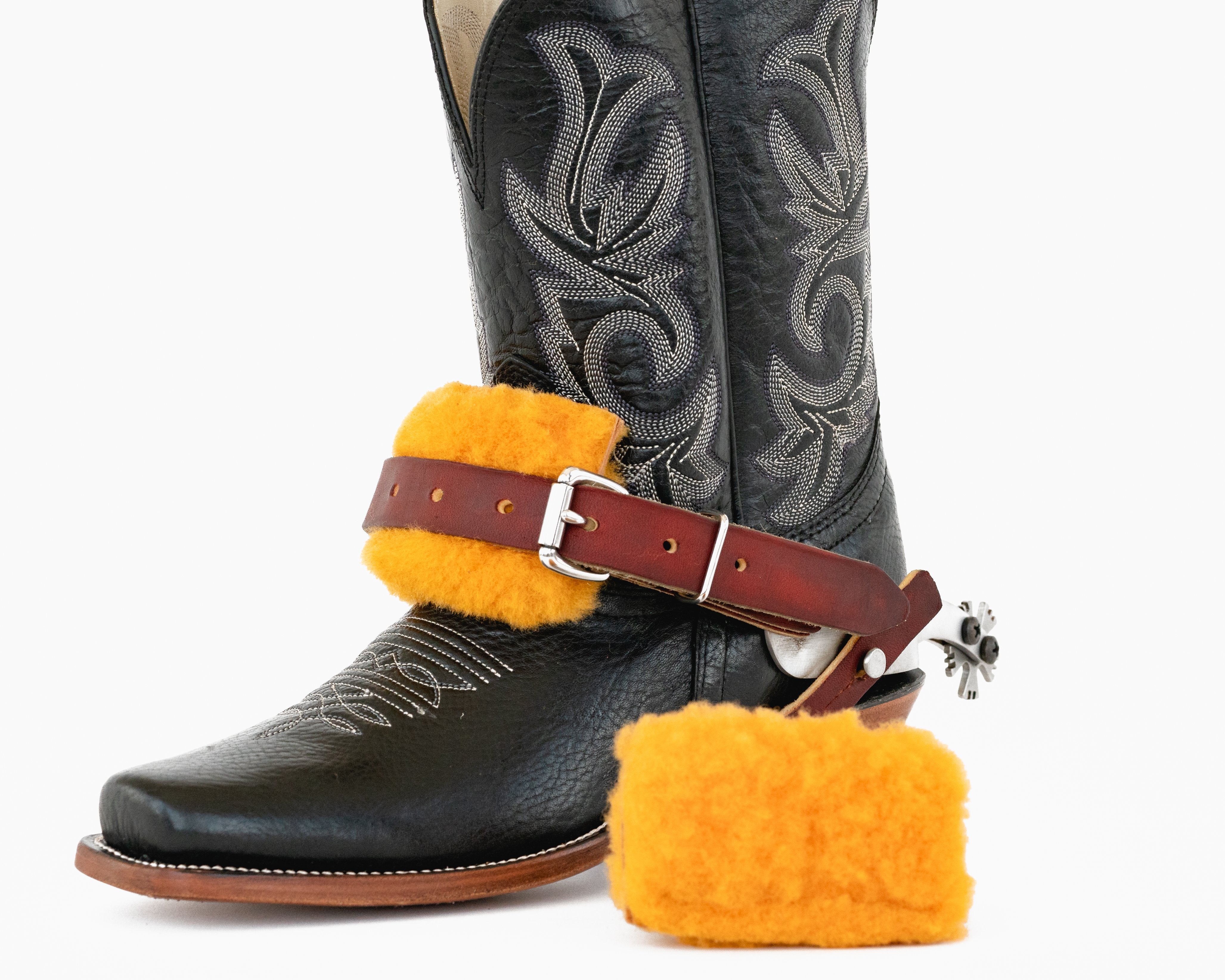 Adult Sheep Skin Spur Strap Cover – Rodeo Mart