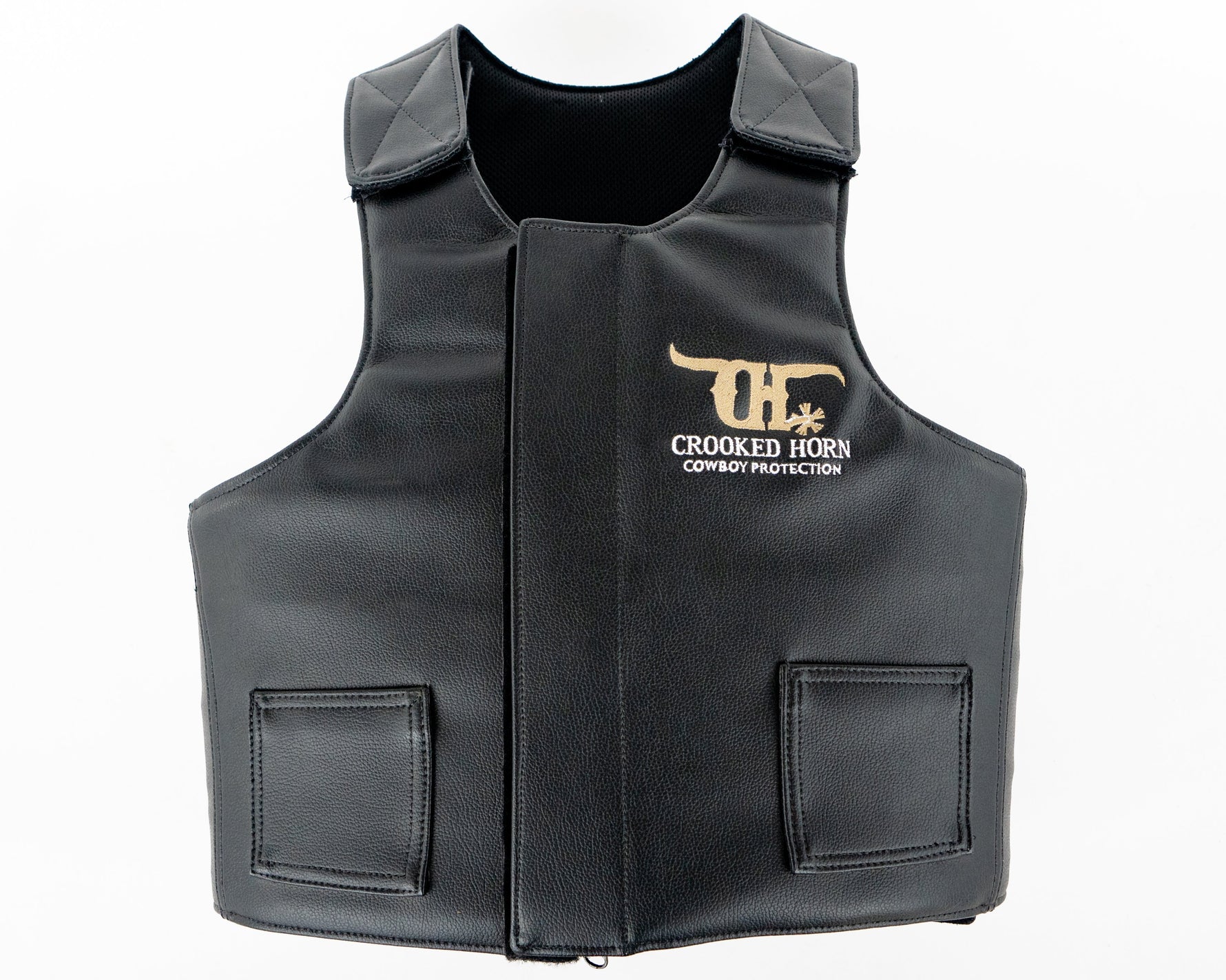 Crooked Horn All Around Pleather Rodeo Vest - Adult – Rodeo Mart
