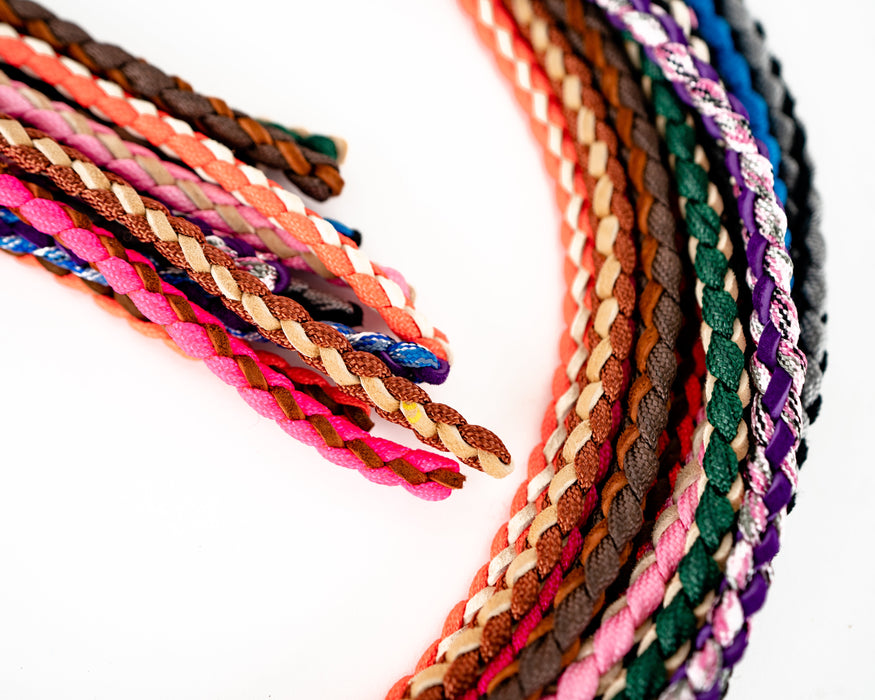 Nylon & Leather Braided Goat String — Rodeo Mart