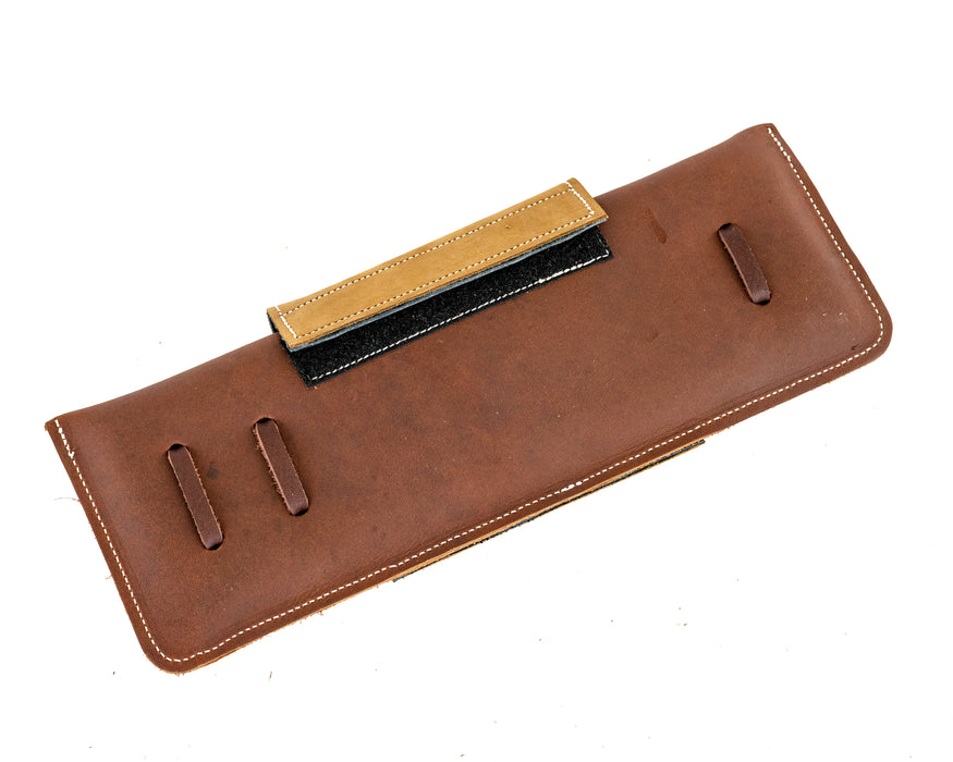 Pro Leather Covered Bull Rope Pad with Cross Inlay - Brown & Tan ...