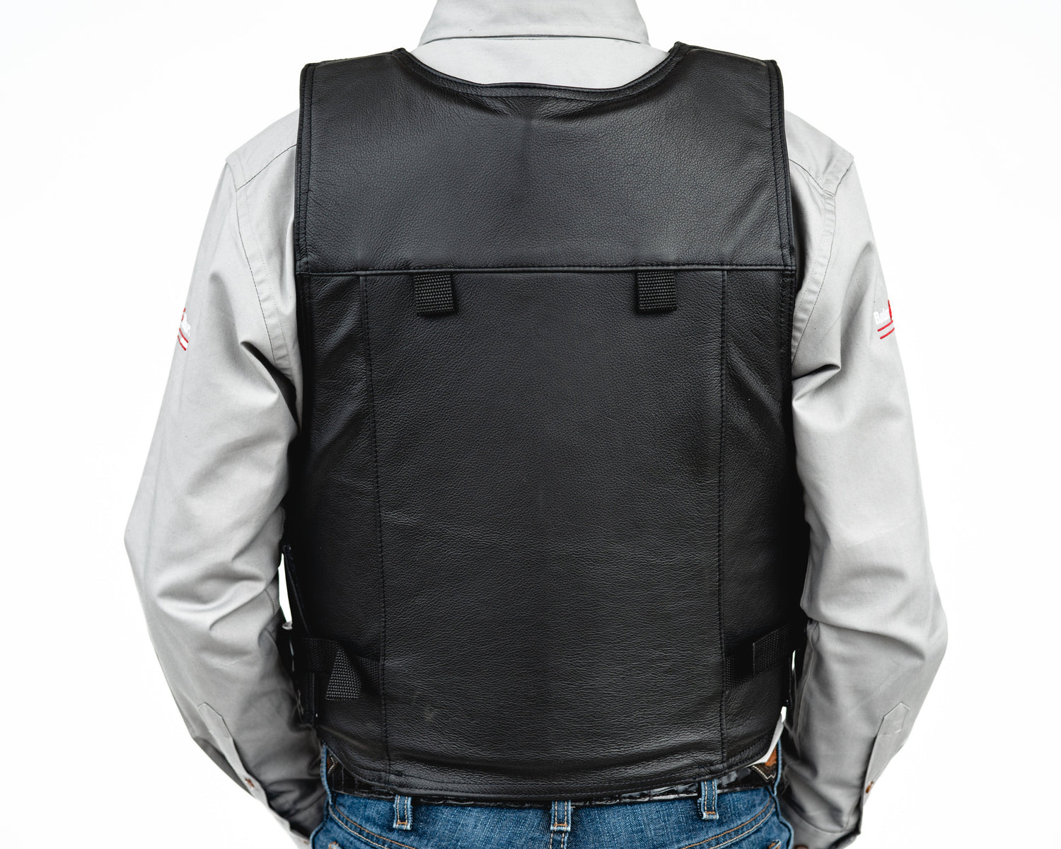 Ride Right Wright Western Saddle Bronc Vest - Black Leather – Rodeo Mart